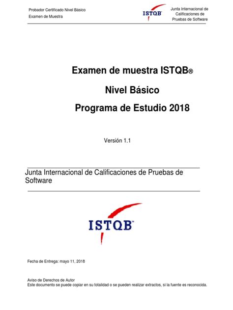 Ctfl 2018 Sample Exam A Español Pdf Software Pruebas De Software