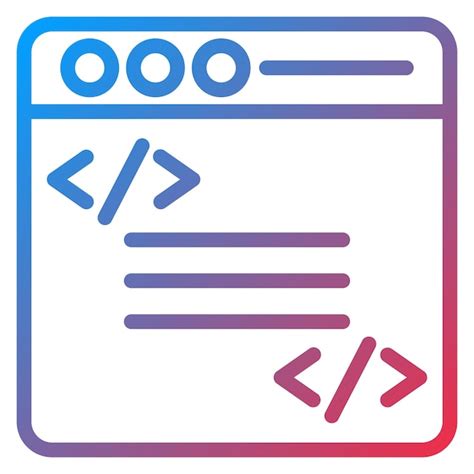 Premium Vector Vector Design Coding Language Icon Style