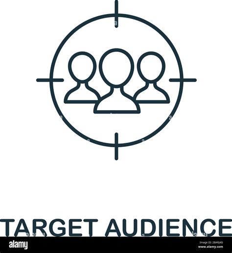 Target Audience Icon From Seo Collection Simple Line Target Audience Icon For Templates Web