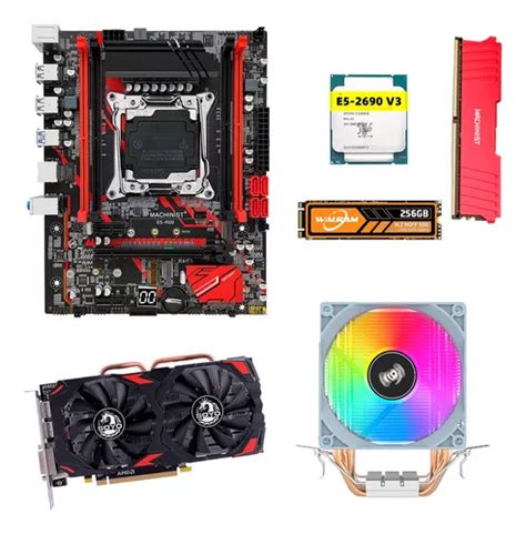 Kit Motherboard X Cpu Xeon E Gb Ram Amd Rx Nvme Meses sin interés