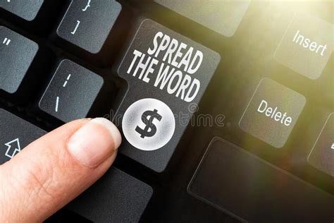 Conceptual Display Spread The Word Business Idea Share The Information