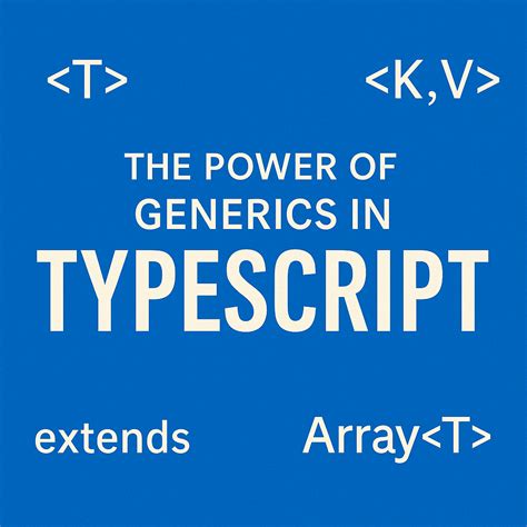 The Power Of Generics In Typescript Part 1 By Navidbarsalari May
