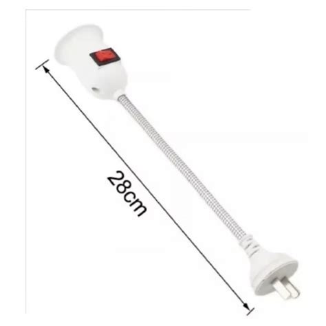 Enchufe Con Socket E27 Con Interruptor Flexible Sian And Jj Comercial E