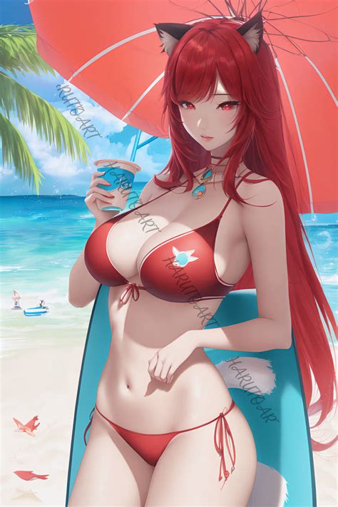 Cat Girl Bikini By Harutoart On Deviantart