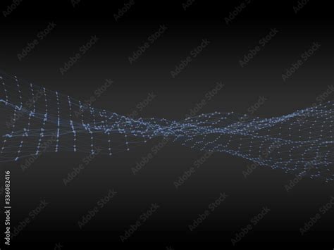 Abstract 3d Plexus Background Technology Blockchain Digital Data Background Particles And
