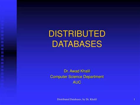 Ppt Distributed Databases Powerpoint Presentation Free Download Id