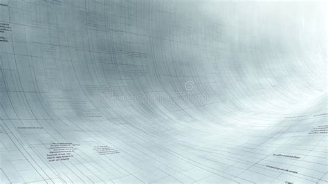 Abstract Data Landscape With Gridlines And Text Information Concept Stock Illustration
