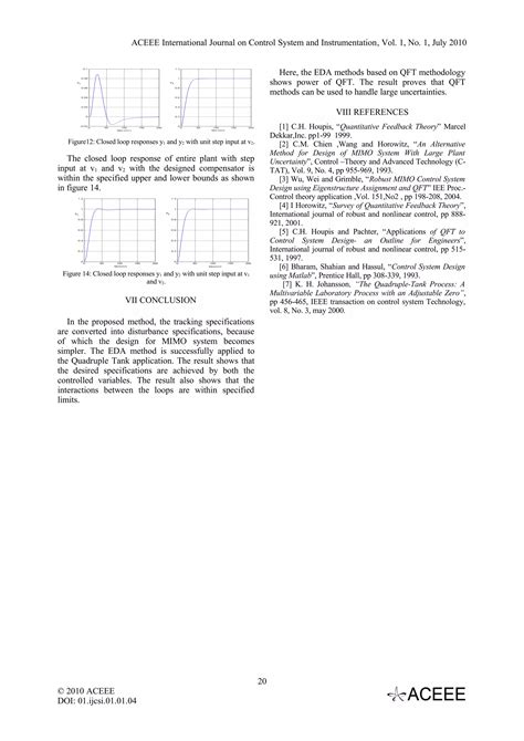 Multivariable Control System Design For Quadruple Tank Process Using