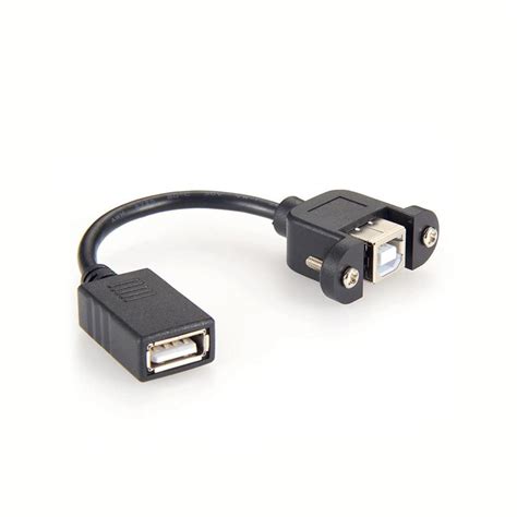 Elecbee Usb Type A Female To Usb Type B Female Extension Panel Mount Data Transfer Charge