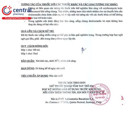 ChÍnh HÃng Thuốc Chống Dị ứng Rinofil Syrup 100ml