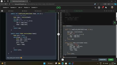 tribhuvan nath sagar on linkedin geeksforgeeks codingchallenge java programming linkedlist