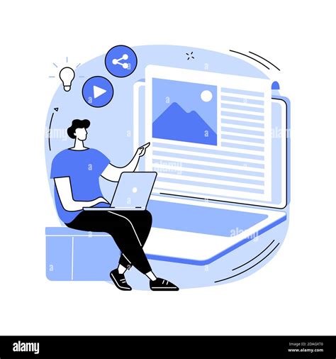 Blog Abstract Concept Vector Illustration Stock Vector Image And Art Alamy