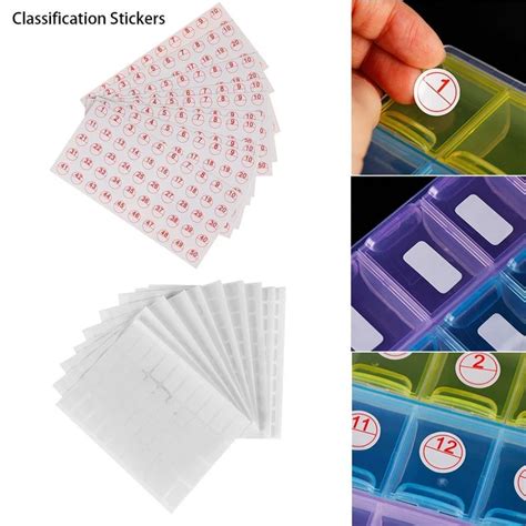 Classification Sticky Blank Tags Distinguish Package Label Number