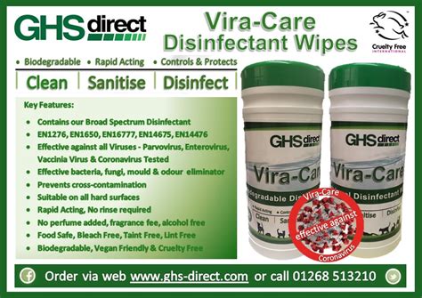 Disinfectant Wipes Now Back IN STOCK GHS Direct