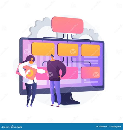 Data Driven Business Model Abstract Concept Vector Illustration Stock Vector Illustration Of