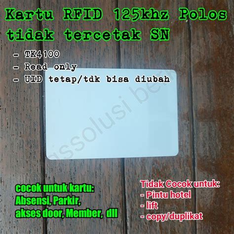 Jual Mgssb Kartu Rfid 125 Khz Tipis Polos Rfid Card 125khz Proximity Cocok Untuk Absensi