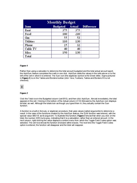 Ms Word Formulas Formula Function Mathematics
