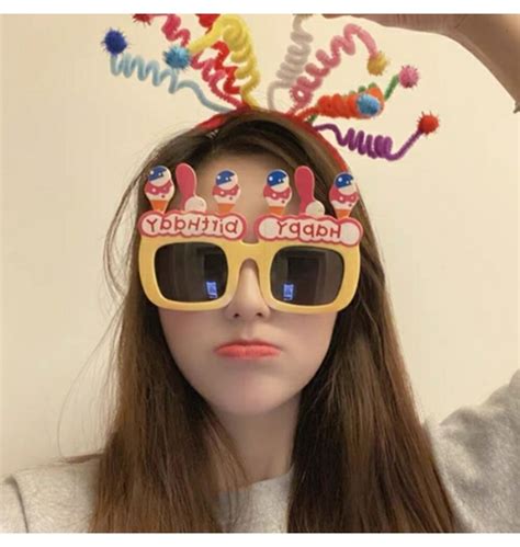 스프링 파티 생일 머리띠 해피벌스데이 귀여운 이벤트 축하 파티용 소품 놀이공원 헤어밴드 티몬