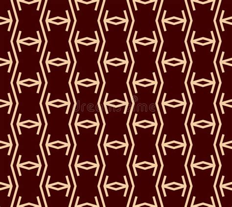 Vector Seamless Pattern Modern Stylish Texture Linear Ornament Seamless Pattern Stock Vector