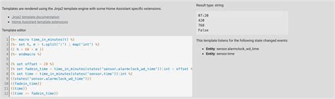 Template Sensor Time Configuration Home Assistant Community