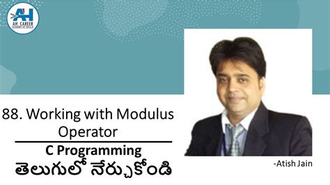 What Is Modulus Operator C Programming In Telugu YouTube