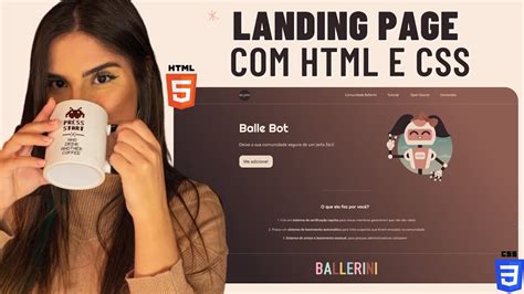 Landing Page Com Html E Css Youtube