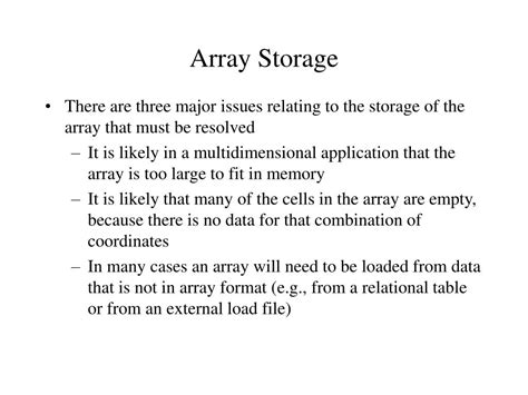 Ppt An Array Based Algorithm For Simultaneous Multidimensional