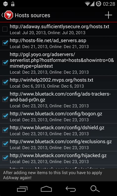 Adaway As An Android Ip Filter Blocklist ~ Bay Area Tech Pros