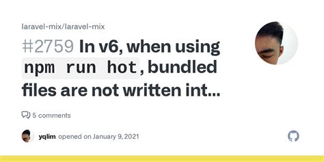 in v6 when using `npm run hot` bundled files are not written into public folder but are still