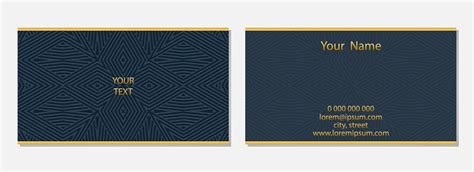 벡터 격리 명함 템플릿입니다 3d 볼륨 기하학적 민족 빈티지 패턴 엠보싱 블루 배경 초대장 명문 기프트 카드 바우처의 디자인 0명에 대한 스톡 벡터 아트 및 기타 이미지