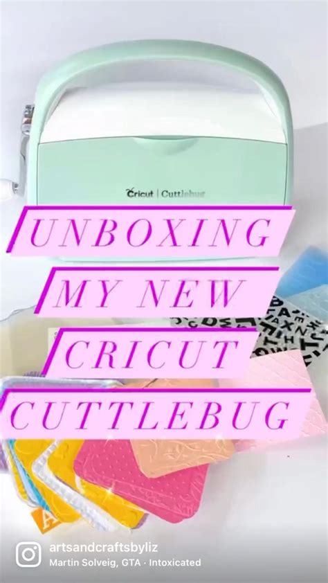 Unboxing My New Cricut Cuttlebug Embossing Machine Cricut Cuttlebug Craft Room Craft Cutting