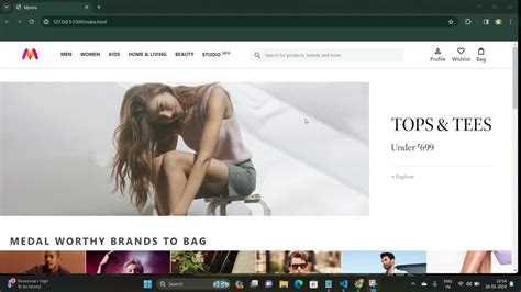 myntra clone a responsive website using flexbox om gupta posted on the topic linkedin