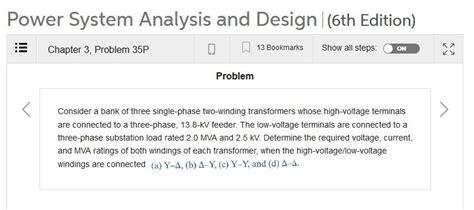 solved power system analysis and design 6th edition