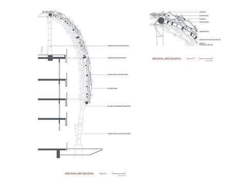 Grid Shell Detail Section Yas Hotel Hotel Facade Architecture Design Concept