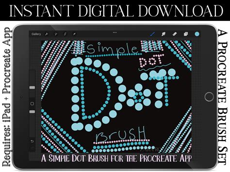 Simple Procreate Dot Brush For Ipad Art Graphic By Zararozadesigns · Creative Fabrica