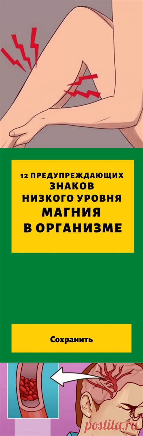 12 предупреждающих знаков низкого уровня магния в организме А это интересно Постила