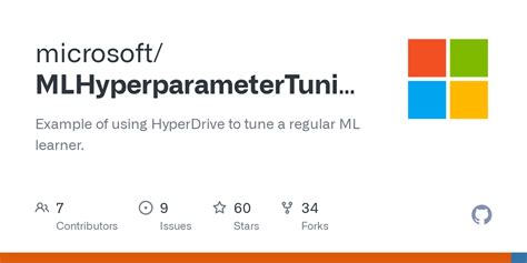 Github Microsoft Mlhyperparametertuning Example Of Using Hyperdrive To Tune A Regular Ml Learner