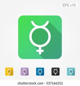 Mercury Symbol Intersex Flag Pride Vector Stock Vector Royalty Free Shutterstock