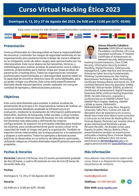 Curso Virtual De Hacking Ético Pdf