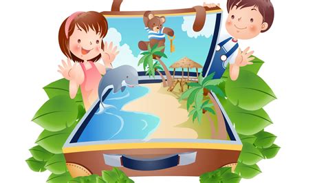 즐거운 여름 벡터 벽지 2 5 1366x768 배경 화면 다운로드 즐거운 여름 벡터 벽지 2 만화 배경 화면 V3 벽지 역