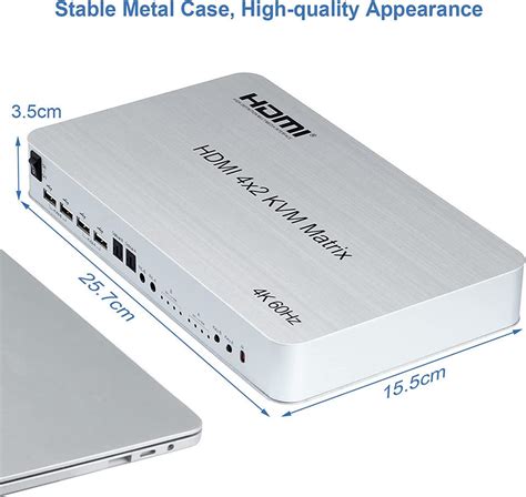 Buy Wholesale China 4 Port Usb Hdmi Kvm Matrix 4x2 Dual Monitor 4k 60hz Hdr Switch Splitter Hdmi