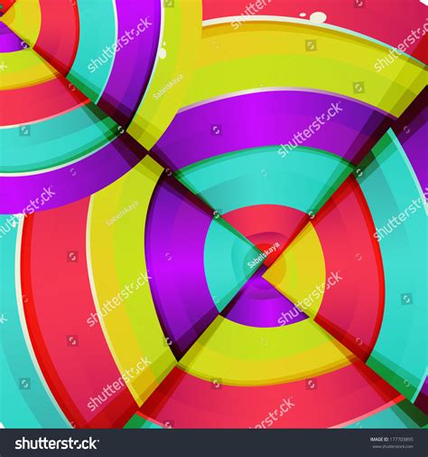 Abstract Colorful Rainbow Curve Background Design Stock Vector Royalty Free 177703895