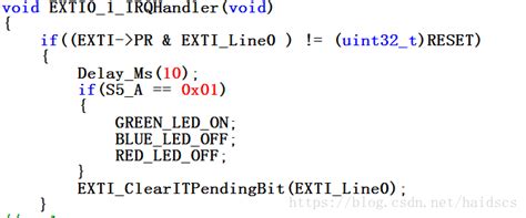 Stm32f030c6外部中断的配置（按键触发）stm32f030按键中断 Csdn博客