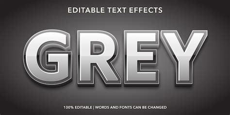Premium Vector Inactive Text Grey Color Editable Text Effect
