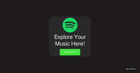 Spotify Api Codesandbox