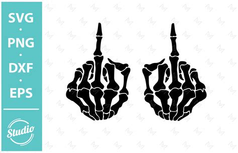 Skeleton Middle Finger Svg Png Dxf Skeleton Hand Svg So Fontsy