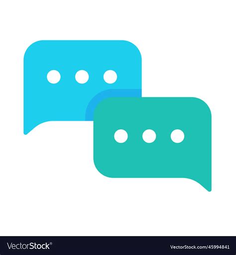 Speech Text Box With Three Dots Conversation Vector Image