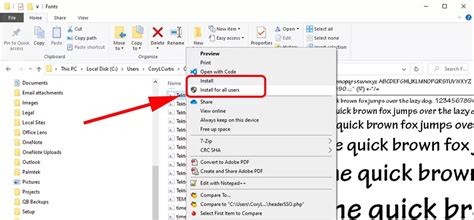 how to fix a corrupt font in windows 10