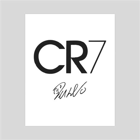 Cristiano Ronaldo Cr7 Signature An Art Print By Florentino Tejada Inprnt
