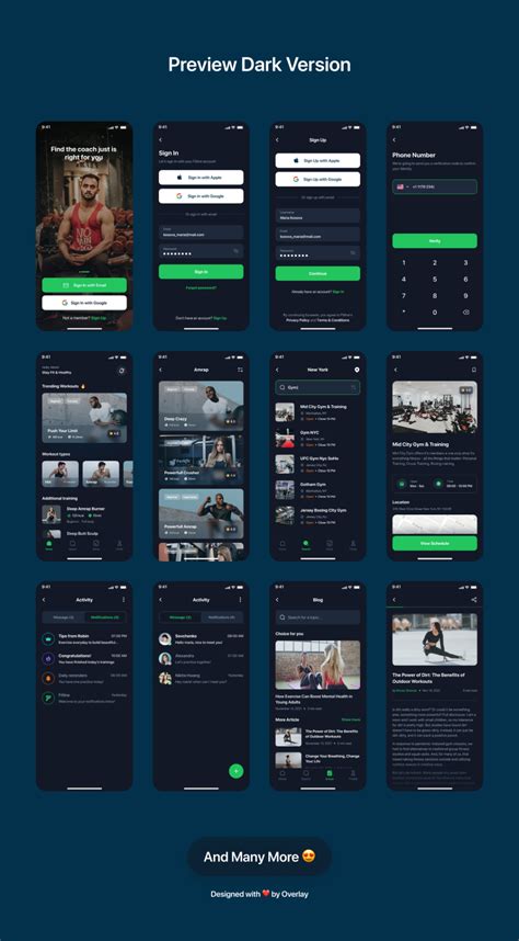 Fitline Fitness Workout App Ui Kit Figma Resources Artofit